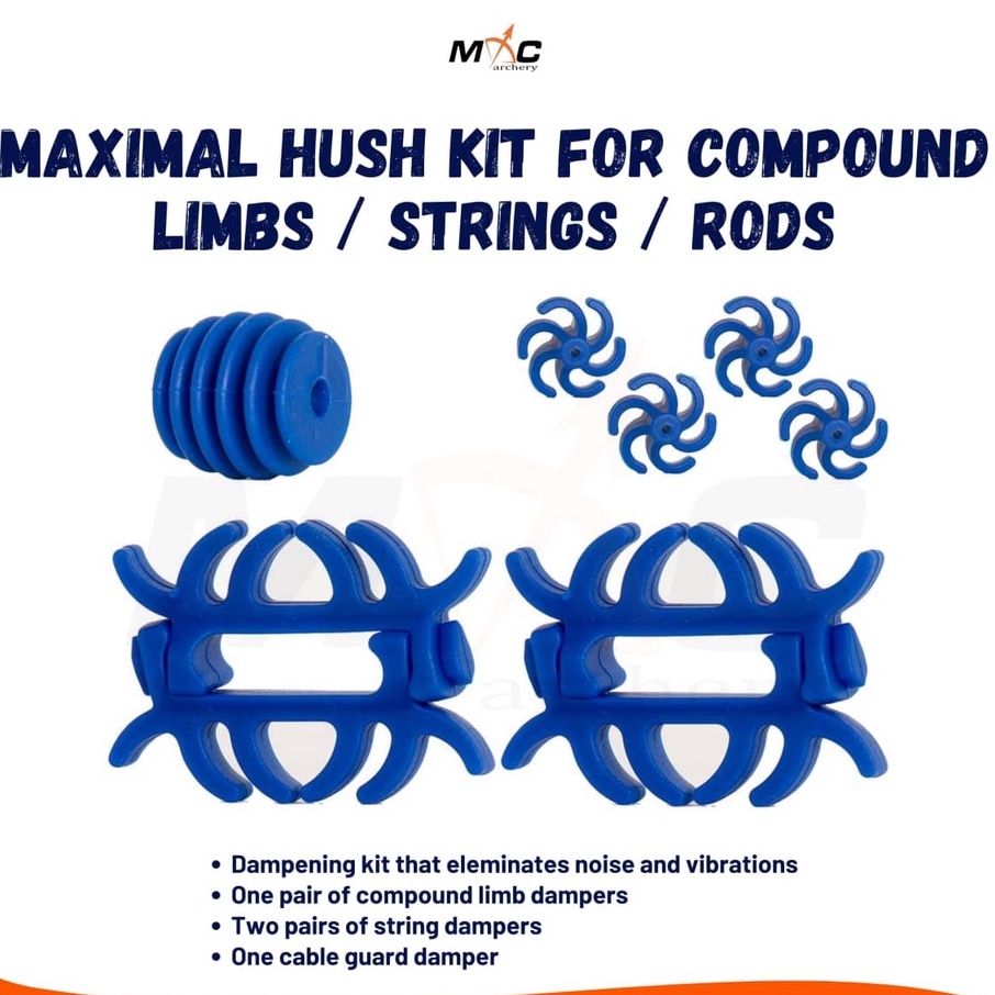 Damper Maximal Hush Kit For Compound Limb / String/ Rod - MAC Archery ...