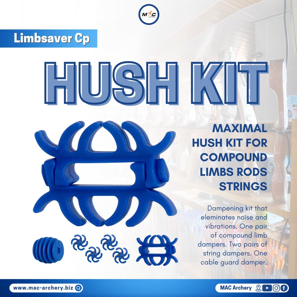 Damper Maximal Hush Kit For Compound Limb / String/ Rod - MAC Archery ...