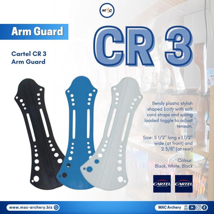 Cartel CR 3 Armguard - MAC Archery - Toko Alat Panahan Terlengkap