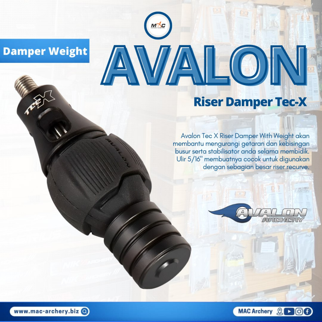 Avalon Tec X Damper Weight Panahan - MAC Archery - Toko Alat Panahan ...